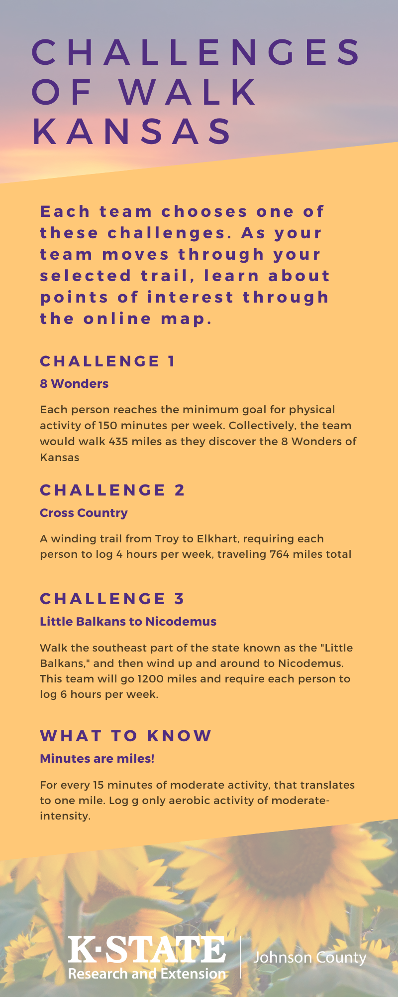 Walk Kansas Fitness Challenge - Johnson County Kansas